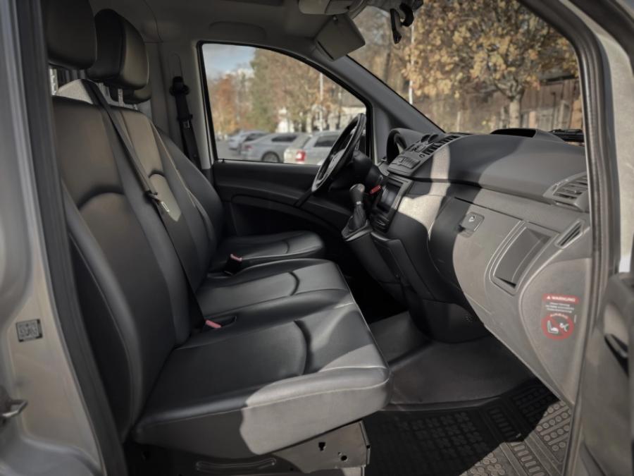 Grey Mercedes-Benz Vito 2014 in Riga, with an engine capacity of 2.20 L and mileage of 398 thousand km for 8500 €, photo 12 on AUTOMOTO.COM.LV
