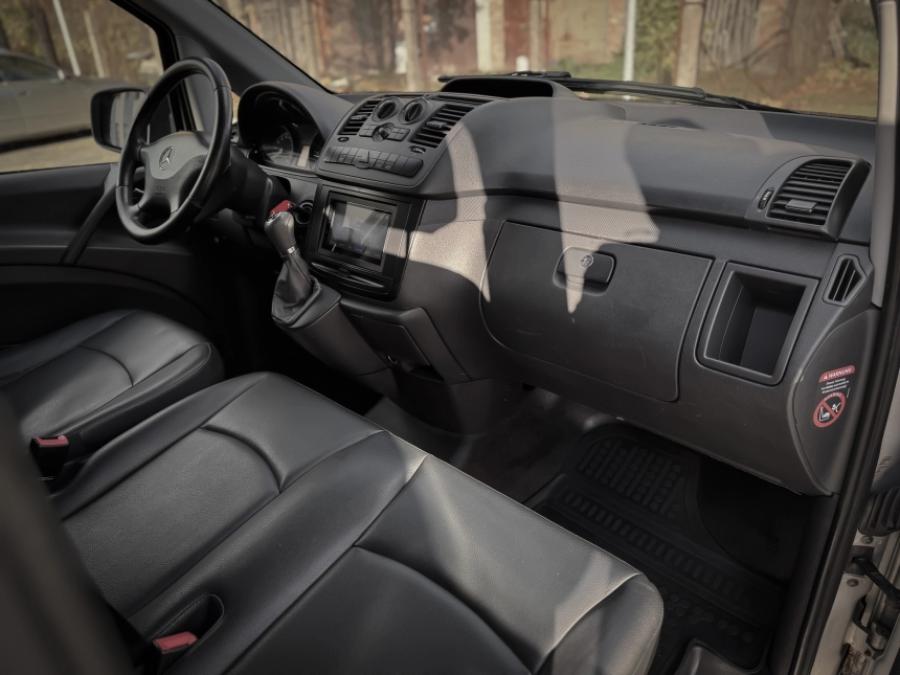 Grey Mercedes-Benz Vito 2014 in Riga, with an engine capacity of 2.20 L and mileage of 398 thousand km for 8500 €, photo 13 on AUTOMOTO.COM.LV