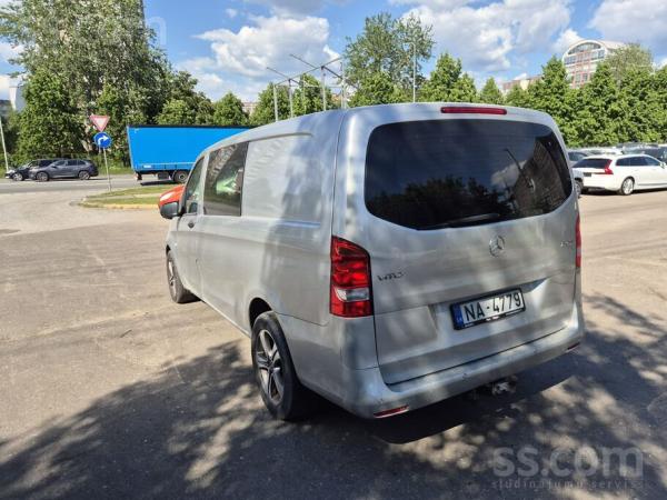 Grey Mercedes-Benz Vito 2015 in Riga, with an engine capacity of 1.60 L and mileage of 376 thousand km for 12990 €, photo 8 on AUTOMOTO.COM.LV