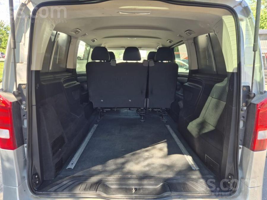 Grey Mercedes-Benz Vito 2015 in Riga, with an engine capacity of 1.60 L and mileage of 376 thousand km for 12990 €, photo 11 on AUTOMOTO.COM.LV