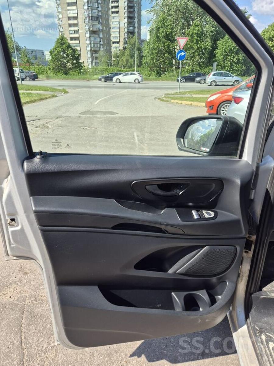 Grey Mercedes-Benz Vito 2015 in Riga, with an engine capacity of 1.60 L and mileage of 376 thousand km for 12990 €, photo 14 on AUTOMOTO.COM.LV