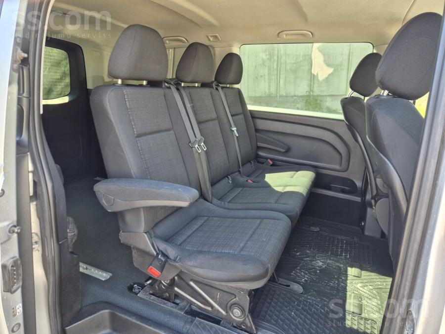Grey Mercedes-Benz Vito 2015 in Riga, with an engine capacity of 1.60 L and mileage of 376 thousand km for 12990 €, photo 15 on AUTOMOTO.COM.LV