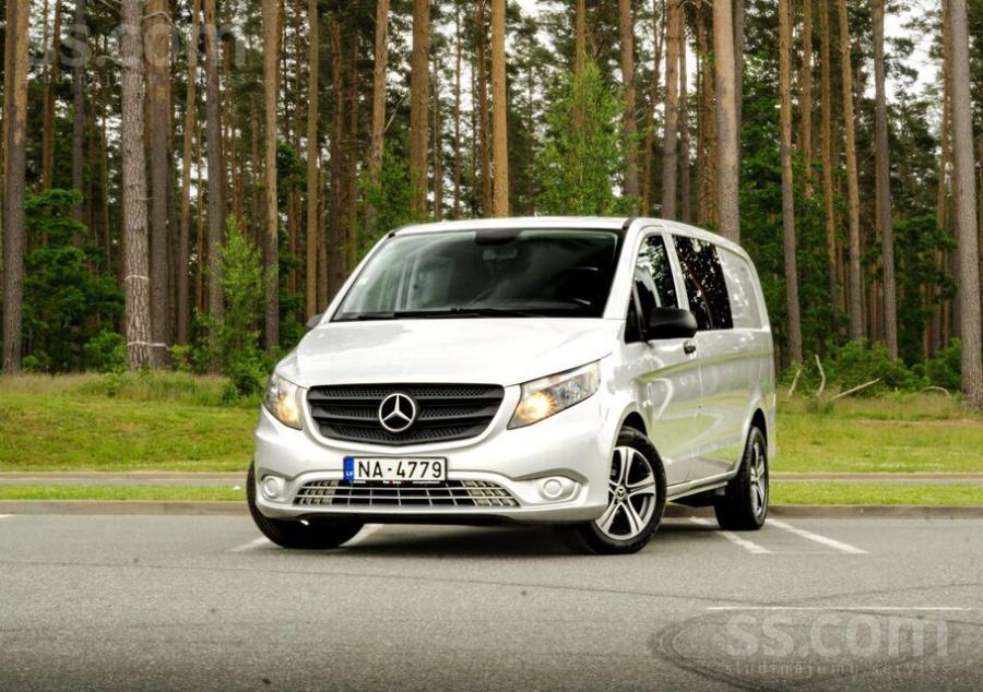 Pelēks Mercedes-Benz Vito 2015 Rīga, ar dzinēja tilpumu 1.60 L un nobraukumu 376 tūkst. km par 12990 €, foto 1 vietnē AUTOMOTO.COM.LV