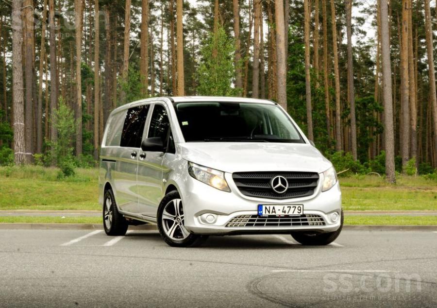 Pelēks Mercedes-Benz Vito 2015 Rīga, ar dzinēja tilpumu 1.60 L un nobraukumu 376 tūkst. km par 12990 €, foto 3 vietnē AUTOMOTO.COM.LV