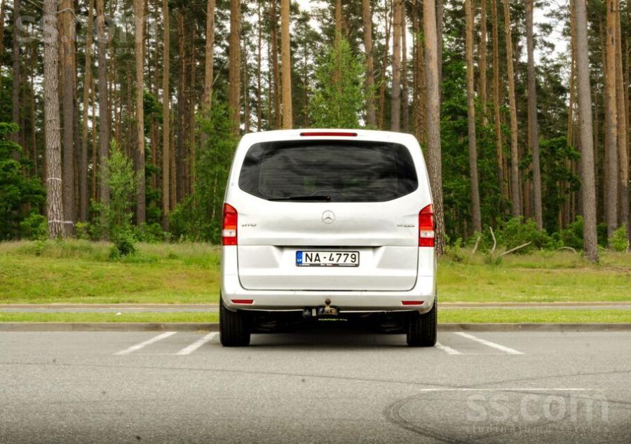 Pelēks Mercedes-Benz Vito 2015 Rīga, ar dzinēja tilpumu 1.60 L un nobraukumu 376 tūkst. km par 12990 €, foto 8 vietnē AUTOMOTO.COM.LV
