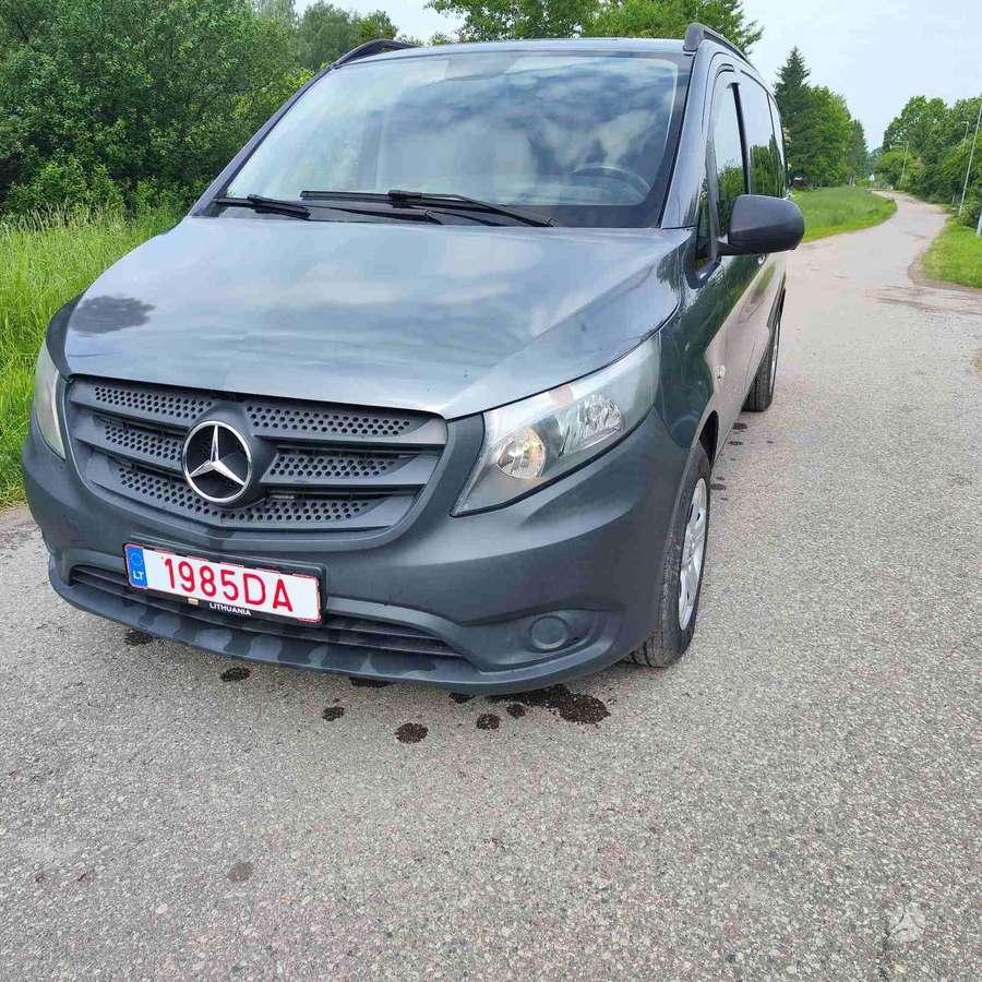Pelēks Mercedes-Benz Vito 2015 Viļņa, ar dzinēja tilpumu 2.14 L un nobraukumu 325 tūkst. km par 13900 €, foto 1 vietnē AUTOMOTO.COM.LV