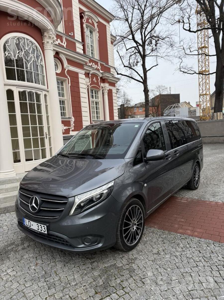 Grey Mercedes-Benz Vito 2022 in Riga, with an engine capacity of 2.00 L and mileage of 189 thousand km for 33900 €, photo 1 on AUTOMOTO.COM.LV