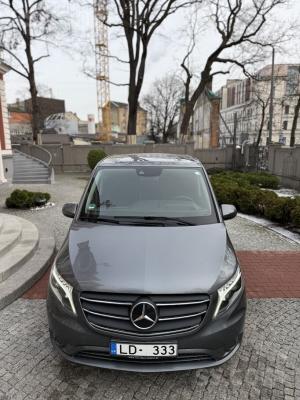 Grey Mercedes-Benz Vito 2022 in Riga, with an engine capacity of 2.00 L and mileage of 189 thousand km for 33900 €, photo 3 on AUTOMOTO.COM.LV
