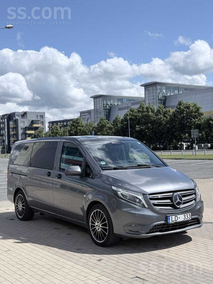 Grey Mercedes-Benz Vito 2022 in Riga, with an engine capacity of 2.00 L and mileage of 189 thousand km for 32900 €, photo 3 on AUTOMOTO.COM.LV