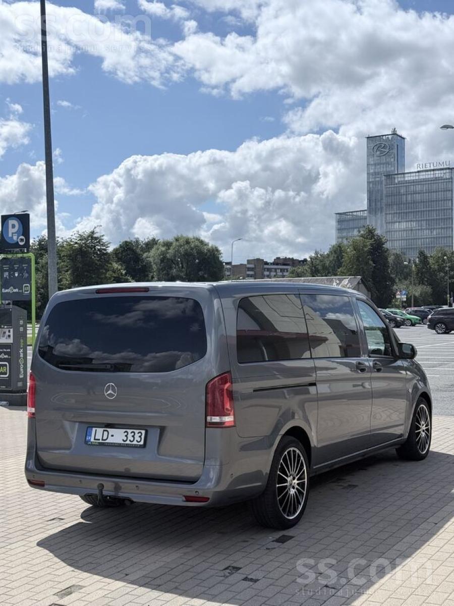 Grey Mercedes-Benz Vito 2022 in Riga, with an engine capacity of 2.00 L and mileage of 189 thousand km for 32900 €, photo 7 on AUTOMOTO.COM.LV