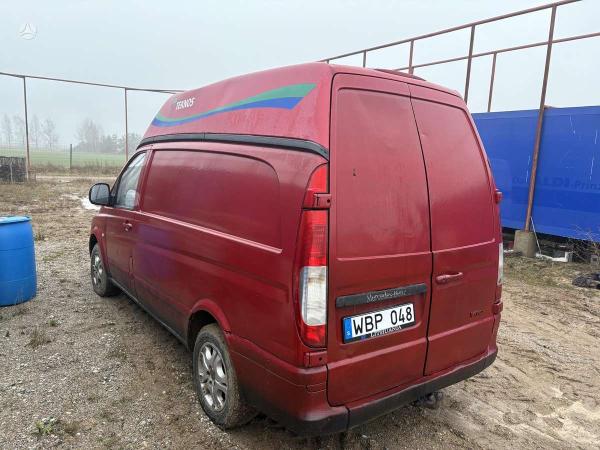 Sarkans Mercedes-Benz Vito 2004 Gargždai, ar dzinēja tilpumu 2.20 L un nobraukumu 211 tūkst. km par 1600 €, foto 4 vietnē AUTOMOTO.COM.LV