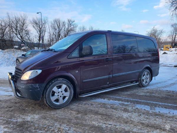 Sarkans Mercedes-Benz Vito 2004 Viļņa, ar dzinēja tilpumu 2.10 L un nobraukumu 580 tūkst. km par 2900 €, foto 1 vietnē AUTOMOTO.COM.LV