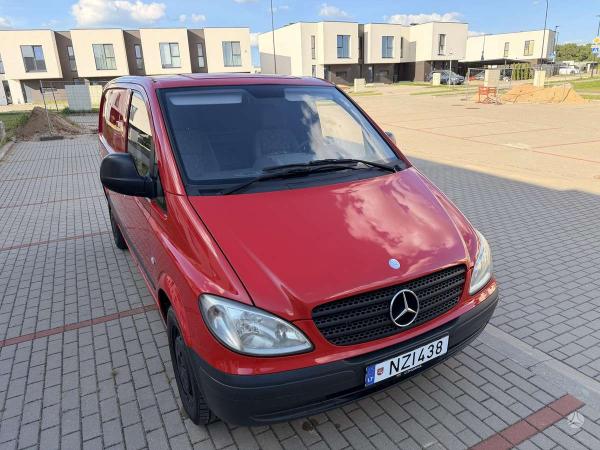 Red Mercedes-Benz Vito 2007 in Vilnius, with an engine capacity of 2.20 L and mileage of 203 thousand km for 4800 €, photo 8 on AUTOMOTO.COM.LV