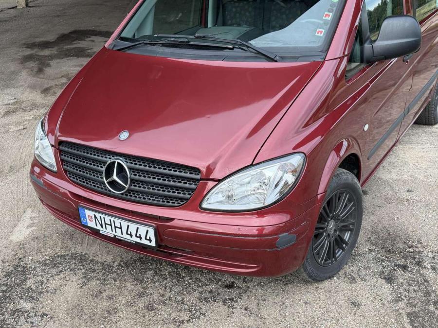 Sarkans Mercedes-Benz Vito 2007 Utena, ar dzinēja tilpumu 2.20 L un nobraukumu 213 tūkst. km par 3999 €, foto 5 vietnē AUTOMOTO.COM.LV