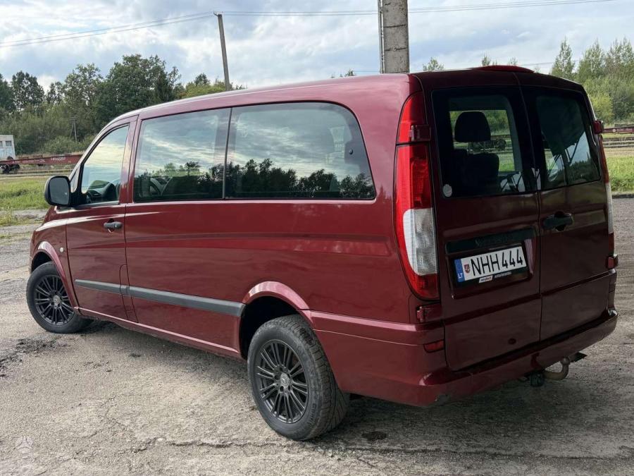Sarkans Mercedes-Benz Vito 2007 Utena, ar dzinēja tilpumu 2.20 L un nobraukumu 213 tūkst. km par 3999 €, foto 12 vietnē AUTOMOTO.COM.LV