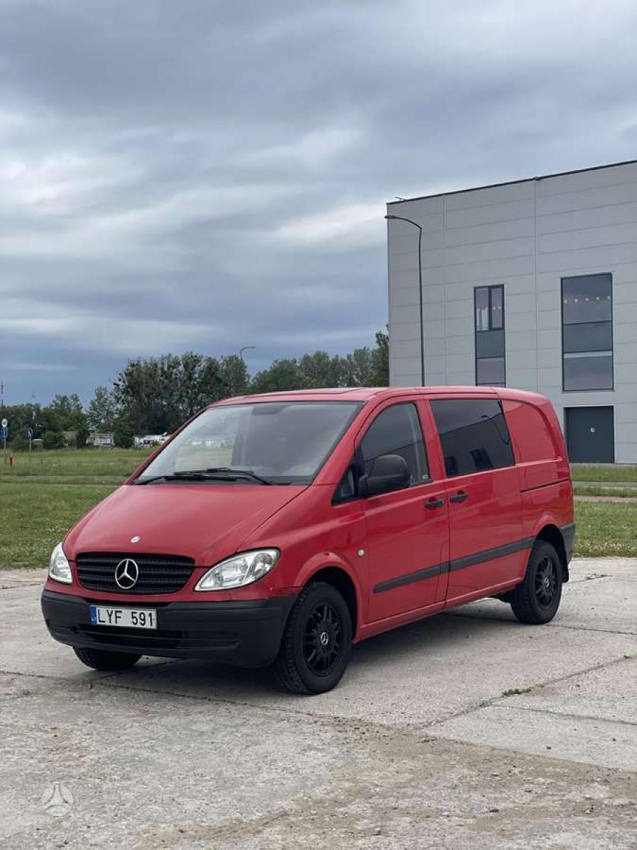 Sarkans Mercedes-Benz Vito 2009 Kauņa, ar dzinēja tilpumu 2.20 L un nobraukumu 125 tūkst. km par 5250 €, foto 1 vietnē AUTOMOTO.COM.LV