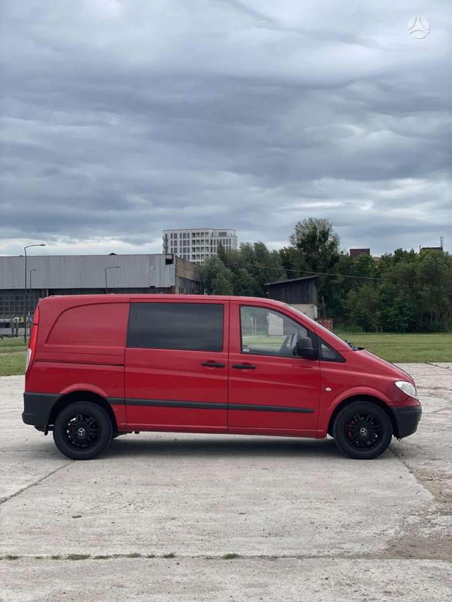 Sarkans Mercedes-Benz Vito 2009 Kauņa, ar dzinēja tilpumu 2.20 L un nobraukumu 125 tūkst. km par 5250 €, foto 5 vietnē AUTOMOTO.COM.LV