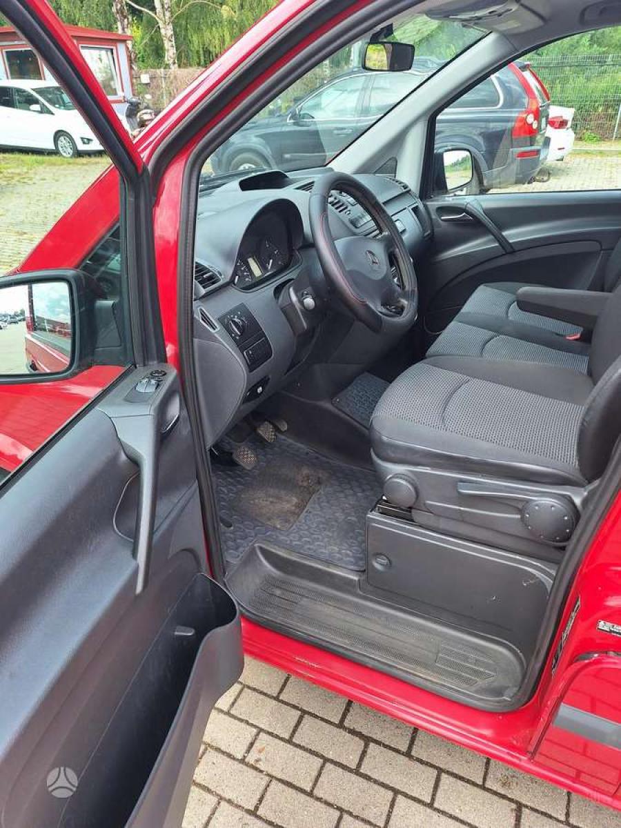 Red Mercedes-Benz Vito 2011 in Marijampole, with an engine capacity of 2.14 L and mileage of 286 thousand km for 7800 €, photo 18 on AUTOMOTO.COM.LV
