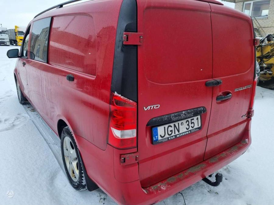 Red Mercedes-Benz Vito 2016 in Radviliskis, with an engine capacity of 2.20 L and mileage of 464 thousand km for 11495 €, photo 7 on AUTOMOTO.COM.LV