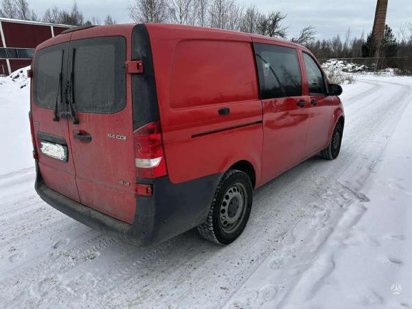 Red Mercedes-Benz Vito 2021 in Parnu, with an engine capacity of 2.10 L and mileage of 192 thousand km for 20900 €, photo 4 on AUTOMOTO.COM.LV