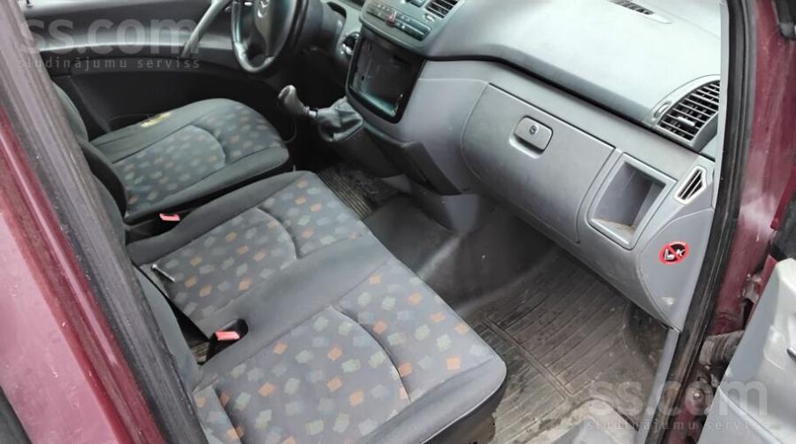 Sarkans Mercedes-Benz Vito 2004 Rīga, ar dzinēja tilpumu 2.10 L un nobraukumu 0 tūkst. km par 5000 €, foto 3 vietnē AUTOMOTO.COM.LV