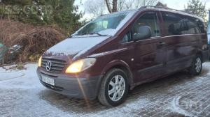 Sarkans Mercedes-Benz Vito 2004 Rīga, ar dzinēja tilpumu 2.10 L un nobraukumu 540 tūkst. km par 2500 €, foto  vietnē AUTOMOTO.COM.LV