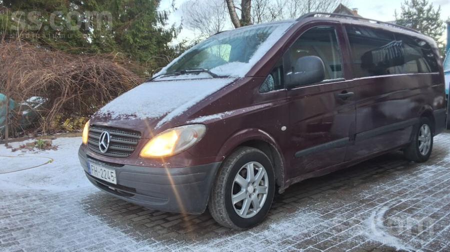Sarkans Mercedes-Benz Vito 2004 Rīga, ar dzinēja tilpumu 2.10 L un nobraukumu 540 tūkst. km par 2500 €, foto 1 vietnē AUTOMOTO.COM.LV
