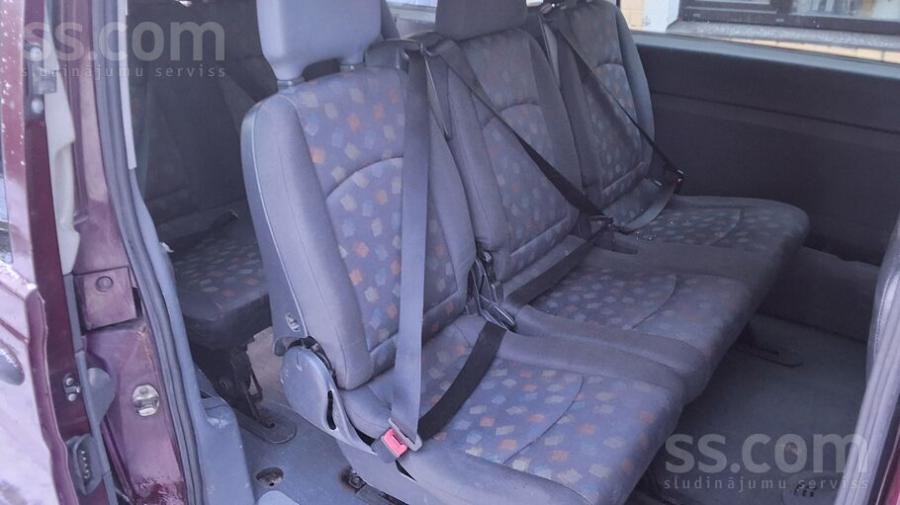 Sarkans Mercedes-Benz Vito 2004 Rīga, ar dzinēja tilpumu 2.10 L un nobraukumu 540 tūkst. km par 2500 €, foto 4 vietnē AUTOMOTO.COM.LV