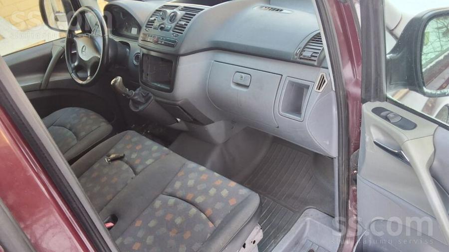 Sarkans Mercedes-Benz Vito 2004 Rīga, ar dzinēja tilpumu 2.10 L un nobraukumu 540 tūkst. km par 2500 €, foto 6 vietnē AUTOMOTO.COM.LV