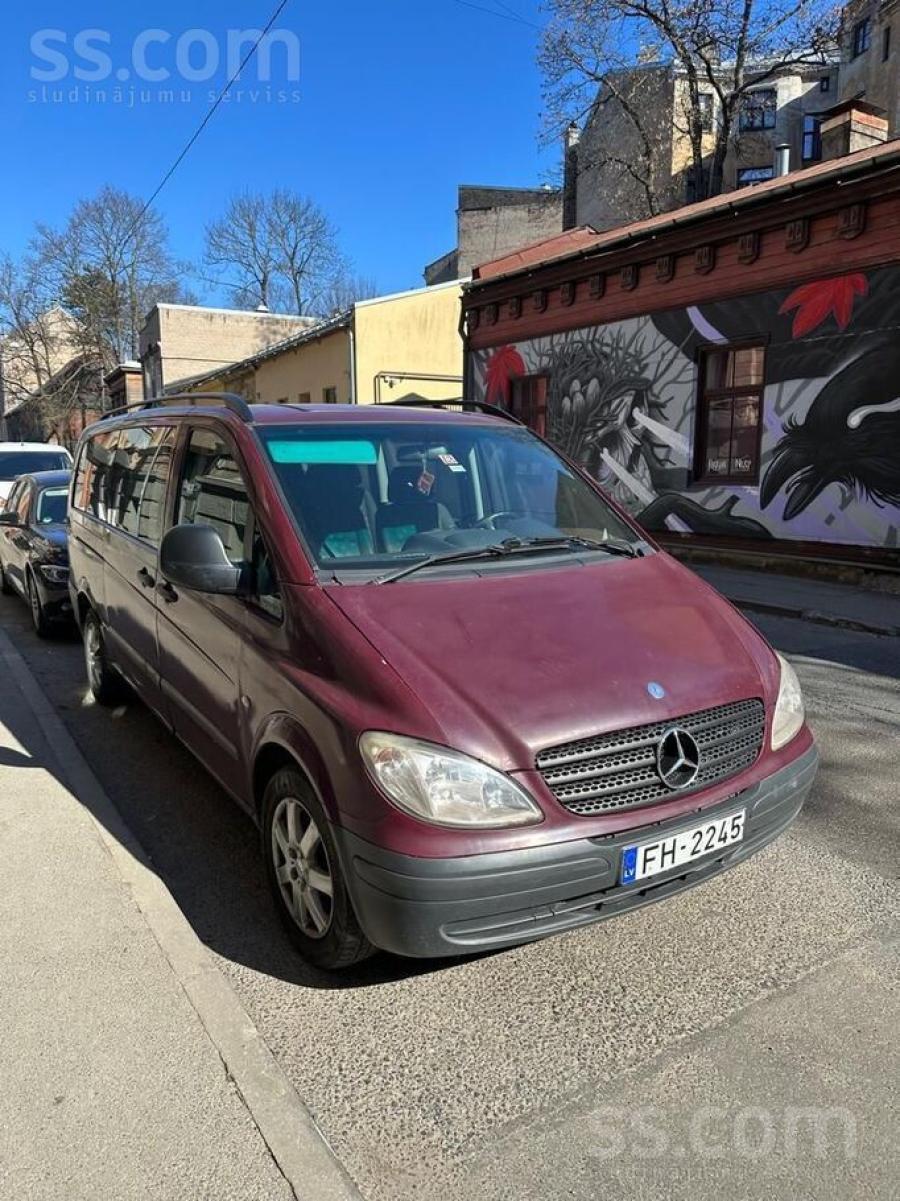 Sarkans Mercedes-Benz Vito 2004 Rīga, ar dzinēja tilpumu 2.10 L un nobraukumu 543 tūkst. km par 2800 €, foto 1 vietnē AUTOMOTO.COM.LV