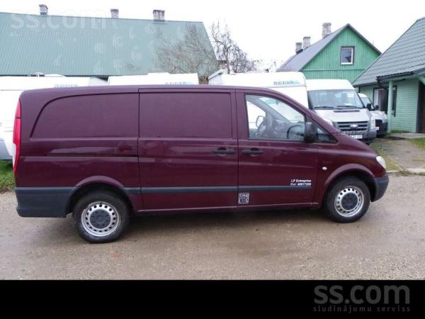 Red Mercedes-Benz Vito 2007 in Valka, with an engine capacity of 2.10 L and mileage of 316 thousand km for 2200 €, photo 4 on AUTOMOTO.COM.LV