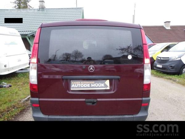 Sarkans Mercedes-Benz Vito 2007 Valka, ar dzinēja tilpumu 2.10 L un nobraukumu 316 tūkst. km par 2200 €, foto 6 vietnē AUTOMOTO.COM.LV