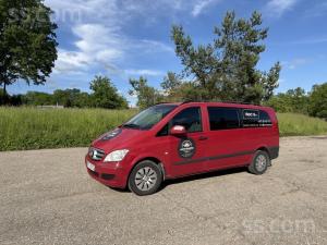 Sarkans Mercedes-Benz Vito 2007 Rīga, ar dzinēja tilpumu 2.20 L un nobraukumu 450 tūkst. km par 7300 €, foto  vietnē AUTOMOTO.COM.LV