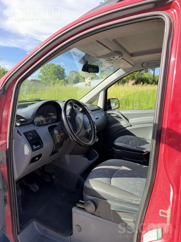 Sarkans Mercedes-Benz Vito 2007 Rīga, ar dzinēja tilpumu 2.20 L un nobraukumu 450 tūkst. km par 7300 €, foto 4 vietnē AUTOMOTO.COM.LV