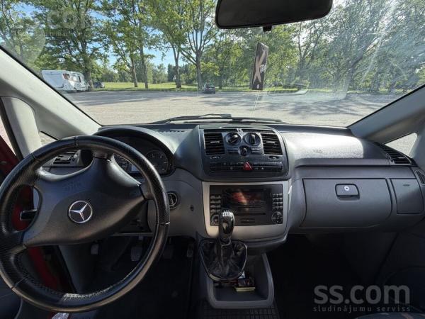 Sarkans Mercedes-Benz Vito 2007 Rīga, ar dzinēja tilpumu 2.20 L un nobraukumu 450 tūkst. km par 7300 €, foto 5 vietnē AUTOMOTO.COM.LV