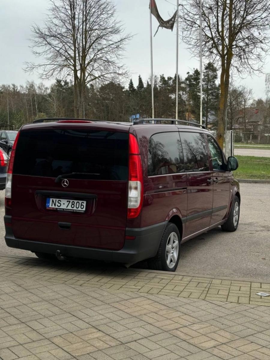 Red Mercedes-Benz Vito 2007 in Riga, with an engine capacity of 2.20 L and mileage of 254 thousand km for 6850 €, photo 4 on AUTOMOTO.COM.LV