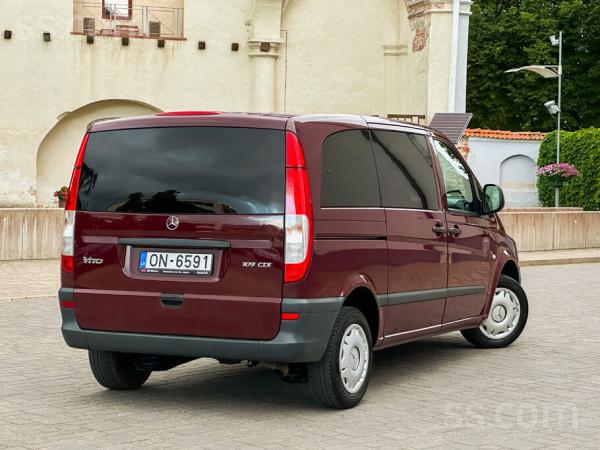 Sarkans Mercedes-Benz Vito 2007 Jelgava, ar dzinēja tilpumu 2.20 L un nobraukumu 313 tūkst. km par 5350 €, foto 5 vietnē AUTOMOTO.COM.LV