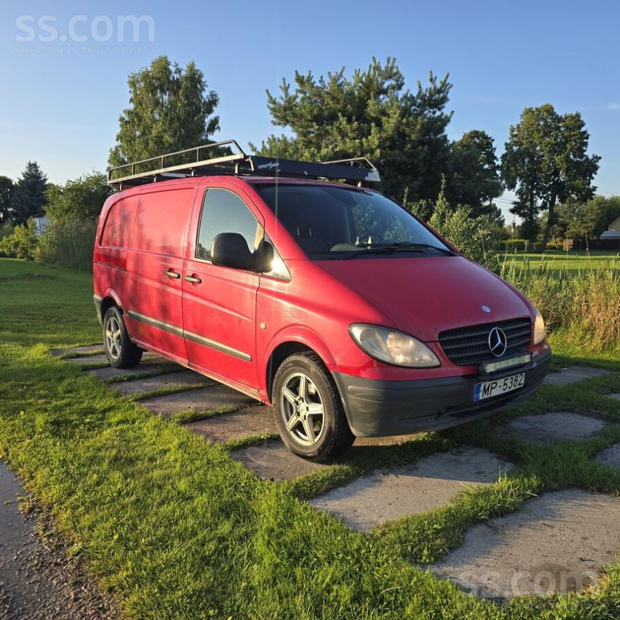Red Mercedes-Benz Vito 2007 in Riga, with an engine capacity of 2.20 L and mileage of 453 thousand km for 3250 €, photo 1 on AUTOMOTO.COM.LV
