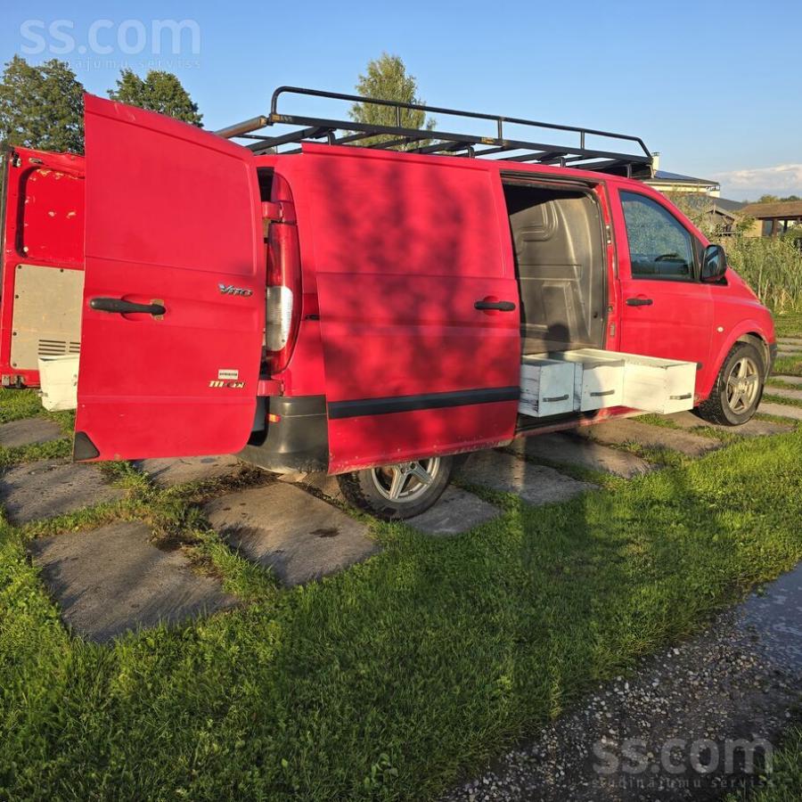 Red Mercedes-Benz Vito 2007 in Riga, with an engine capacity of 2.20 L and mileage of 453 thousand km for 3250 €, photo 6 on AUTOMOTO.COM.LV