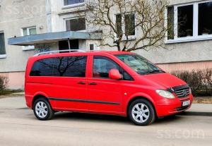 Sarkans Mercedes-Benz Vito 2007 Rīga, ar dzinēja tilpumu 2.20 L un nobraukumu 450 tūkst. km par 4500 €, foto  vietnē AUTOMOTO.COM.LV