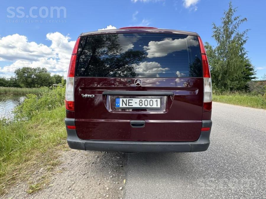 Sarkans Mercedes-Benz Vito 2008 Jūrmala, ar dzinēja tilpumu 2.20 L un nobraukumu 420 tūkst. km par 6450 €, foto 6 vietnē AUTOMOTO.COM.LV