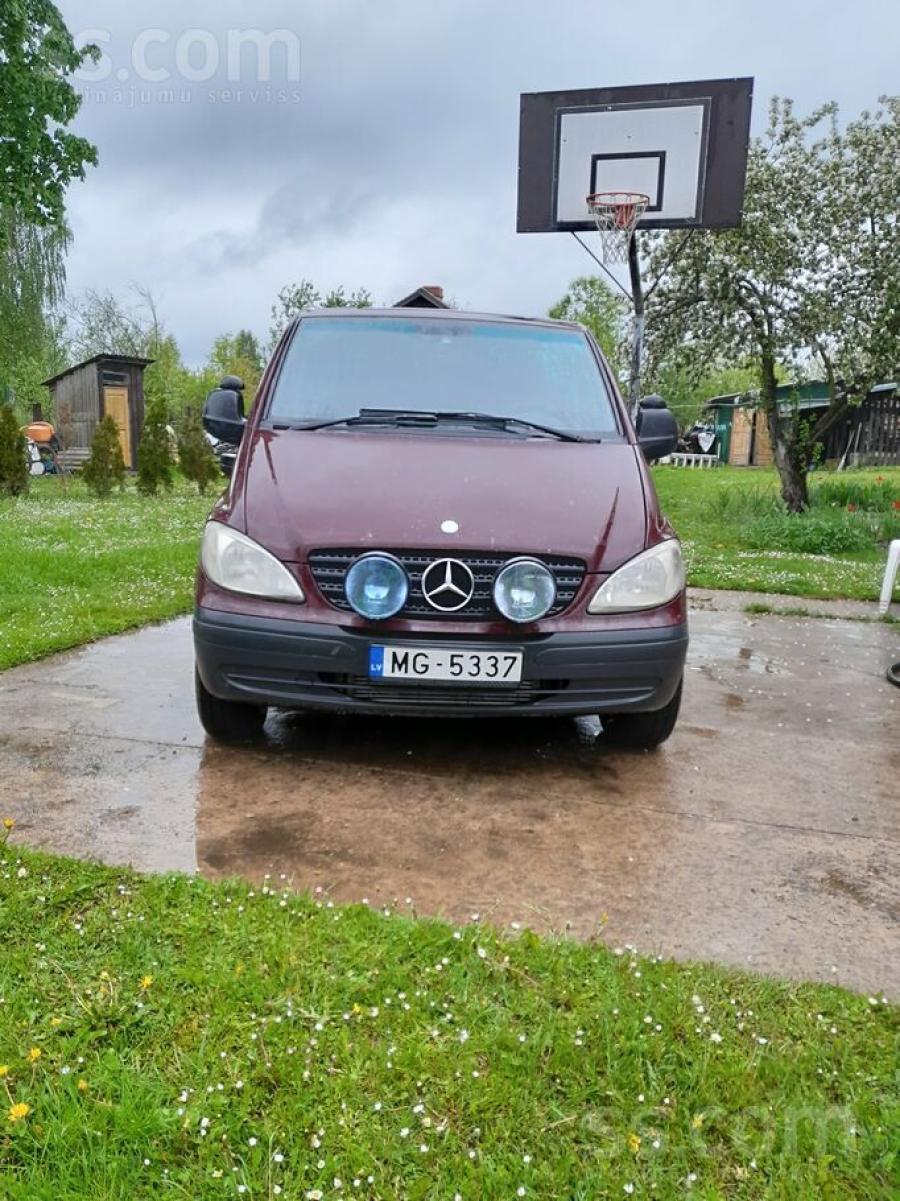 Sarkans Mercedes-Benz Vito 2009 Gulbene, ar dzinēja tilpumu 2.20 L un nobraukumu 438 tūkst. km par 2500 €, foto 4 vietnē AUTOMOTO.COM.LV