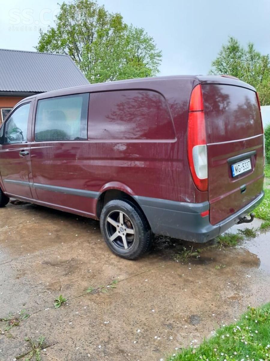 Sarkans Mercedes-Benz Vito 2009 Gulbene, ar dzinēja tilpumu 2.20 L un nobraukumu 438 tūkst. km par 2500 €, foto 7 vietnē AUTOMOTO.COM.LV