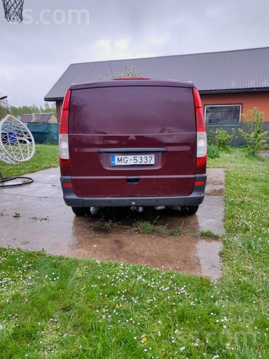 Sarkans Mercedes-Benz Vito 2009 Gulbene, ar dzinēja tilpumu 2.20 L un nobraukumu 438 tūkst. km par 2500 €, foto 8 vietnē AUTOMOTO.COM.LV