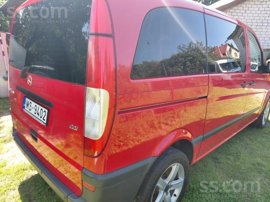 Sarkans Mercedes-Benz Vito 2009 Rīga, ar dzinēja tilpumu 2.20 L un nobraukumu 234 tūkst. km par 4900 €, foto 3 vietnē AUTOMOTO.COM.LV