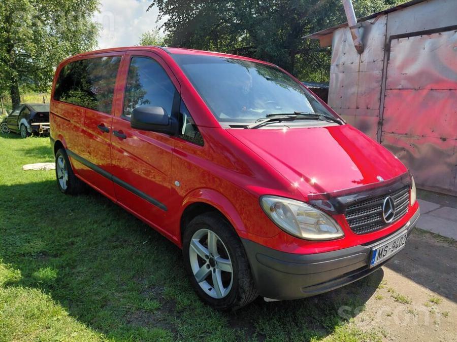 Sarkans Mercedes-Benz Vito 2009 Rīga, ar dzinēja tilpumu 2.20 L un nobraukumu 234 tūkst. km par 4900 €, foto 13 vietnē AUTOMOTO.COM.LV