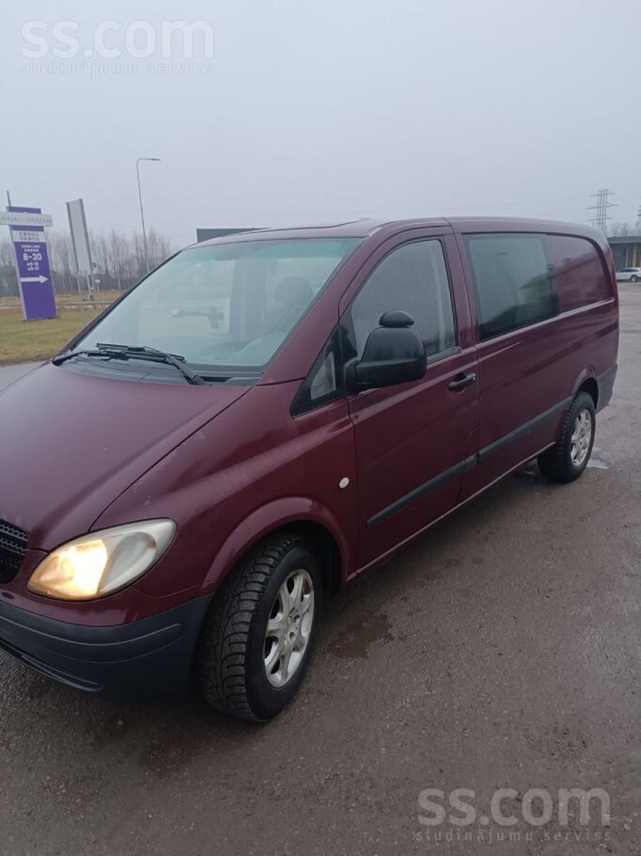 Sarkans Mercedes-Benz Vito 2009 Gulbene, ar dzinēja tilpumu 2.20 L un nobraukumu 448 tūkst. km par 2300 €, foto 2 vietnē AUTOMOTO.COM.LV