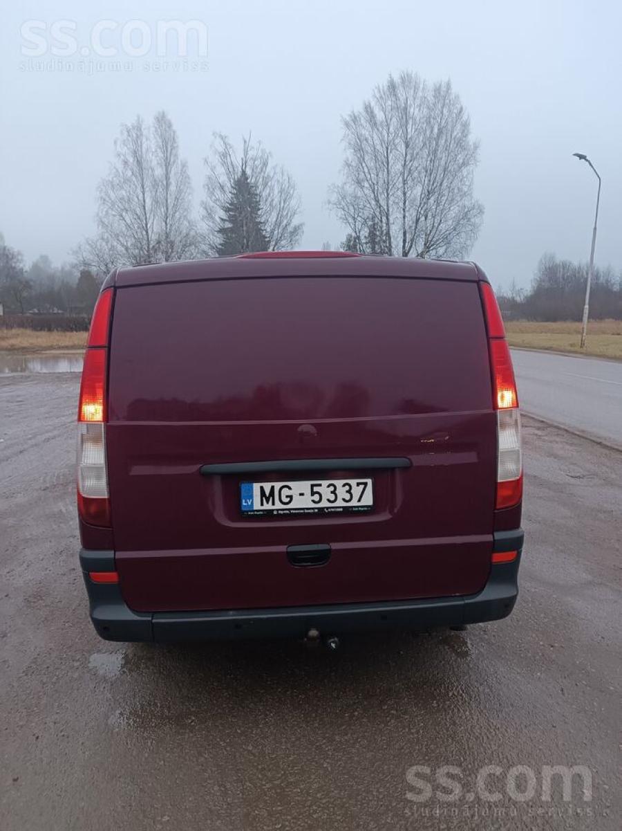 Sarkans Mercedes-Benz Vito 2009 Gulbene, ar dzinēja tilpumu 2.20 L un nobraukumu 448 tūkst. km par 2300 €, foto 4 vietnē AUTOMOTO.COM.LV