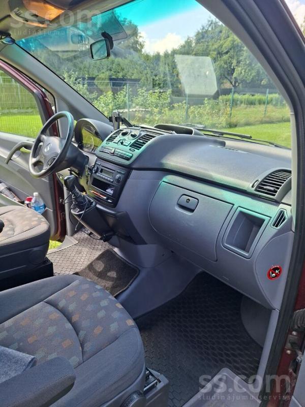 Red Mercedes-Benz Vito 2009 in Riga, with an engine capacity of 2.20 L and mileage of 202 thousand km for 5500 €, photo 7 on AUTOMOTO.COM.LV