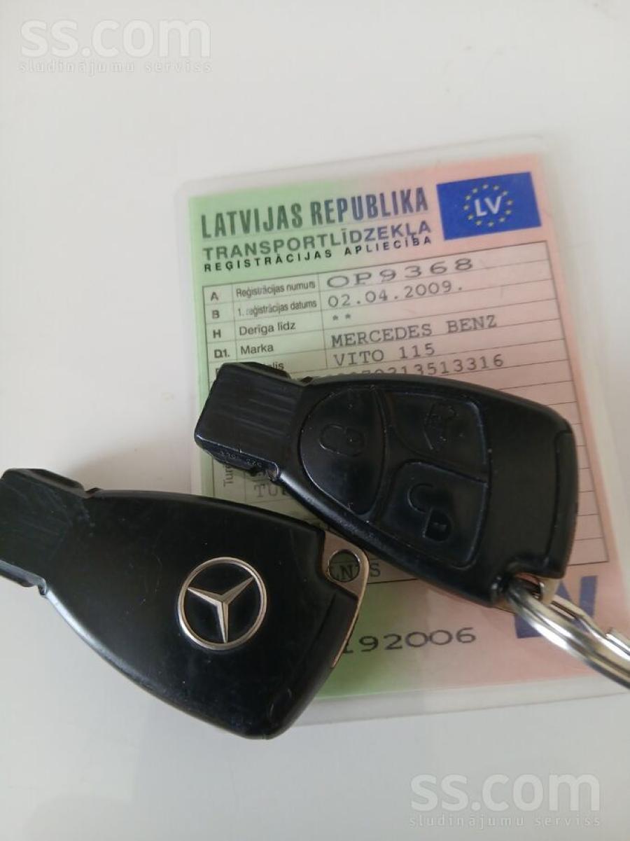 Sarkans Mercedes-Benz Vito 2009 Tukums, ar dzinēja tilpumu 2.20 L un nobraukumu 0 tūkst. km par 5500 €, foto 16 vietnē AUTOMOTO.COM.LV